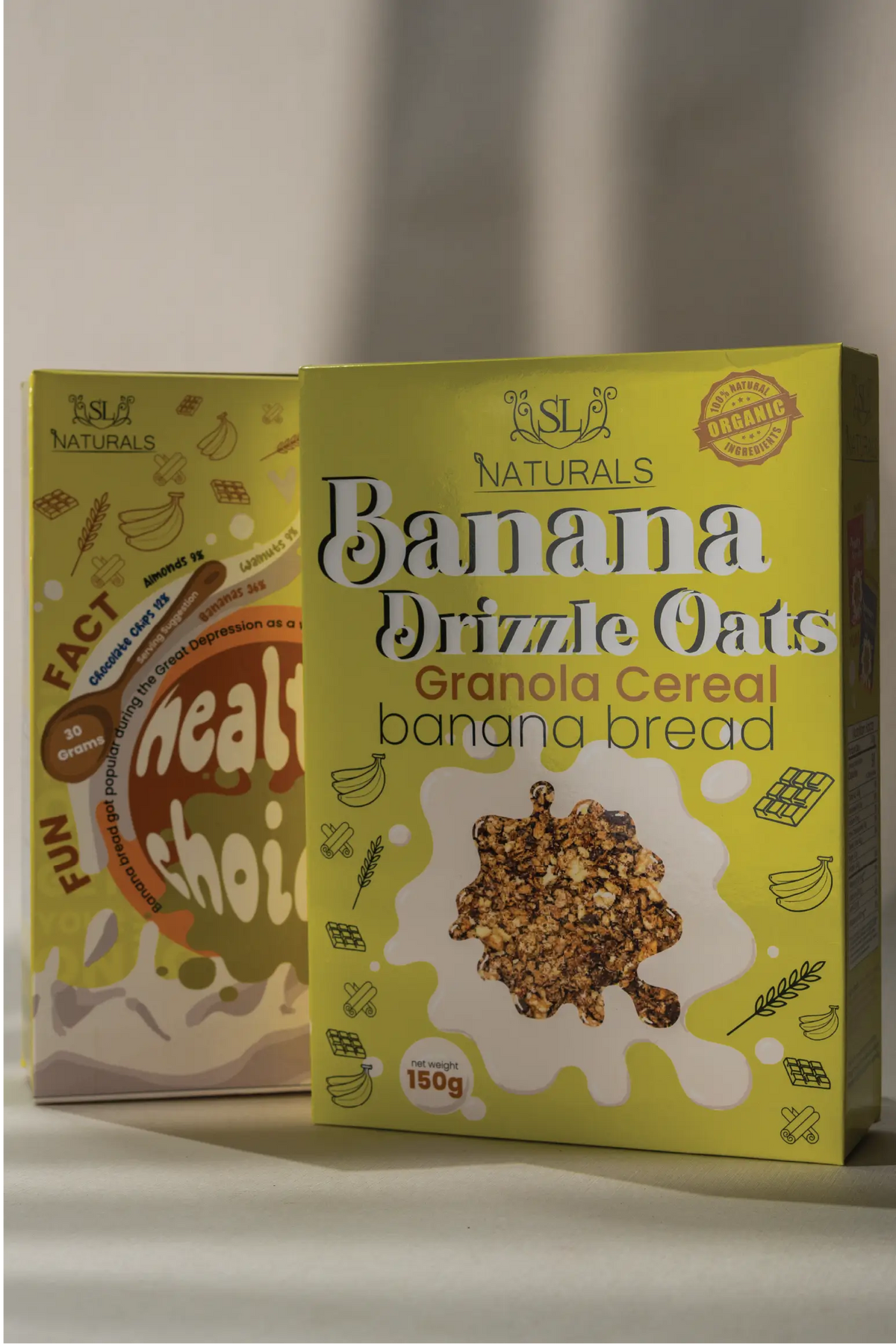 Banana Drizzle Oats (Granola Cereal) 150g | SL Basics